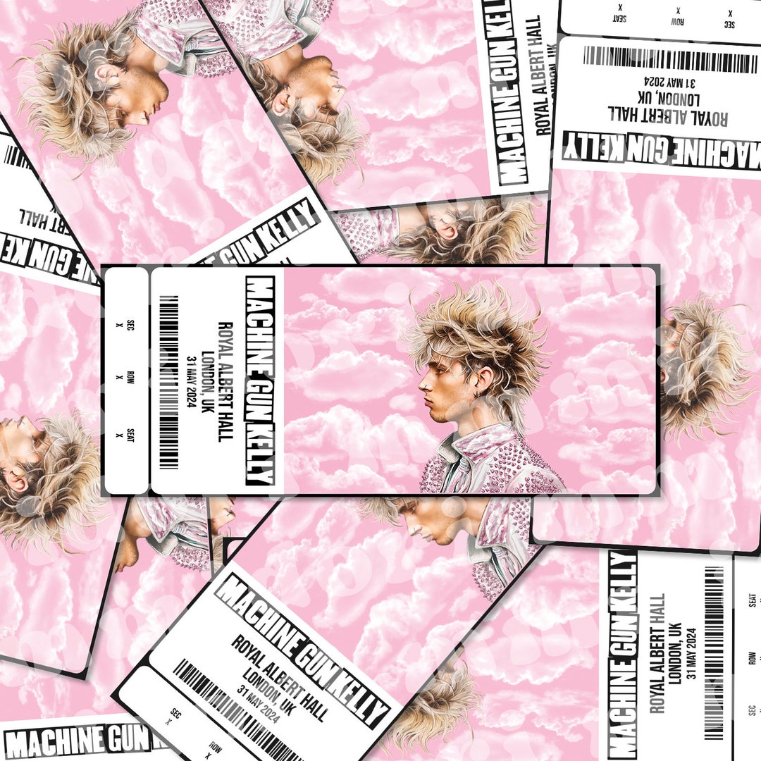 Machine Gun Kelly Tour 2023 Commemorative Ticket Digital Download ...