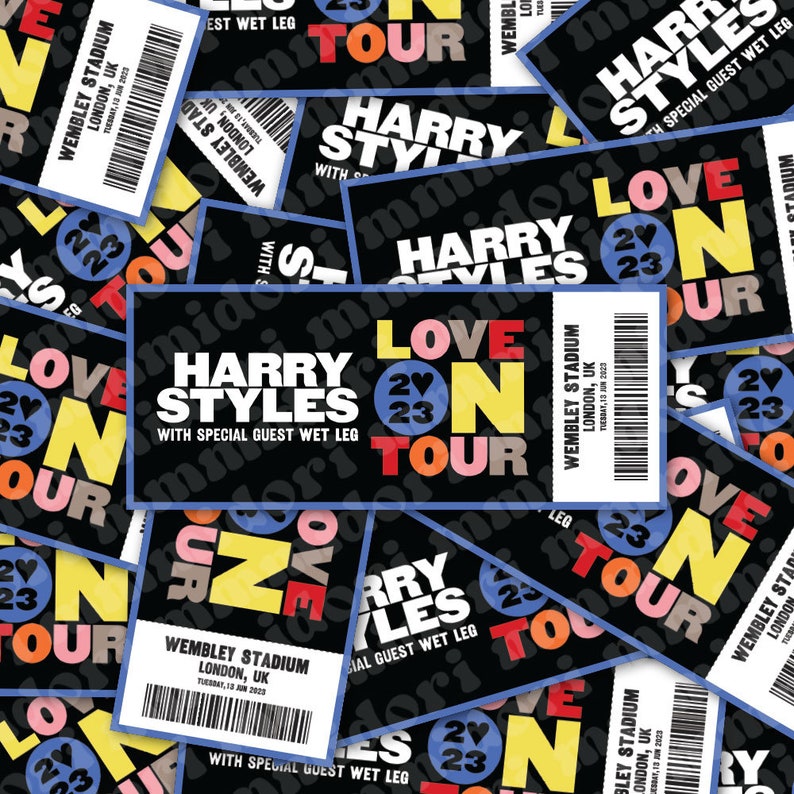 Love on Tour 2023 Harry Styles Commemorative Ticket Digital Download ...