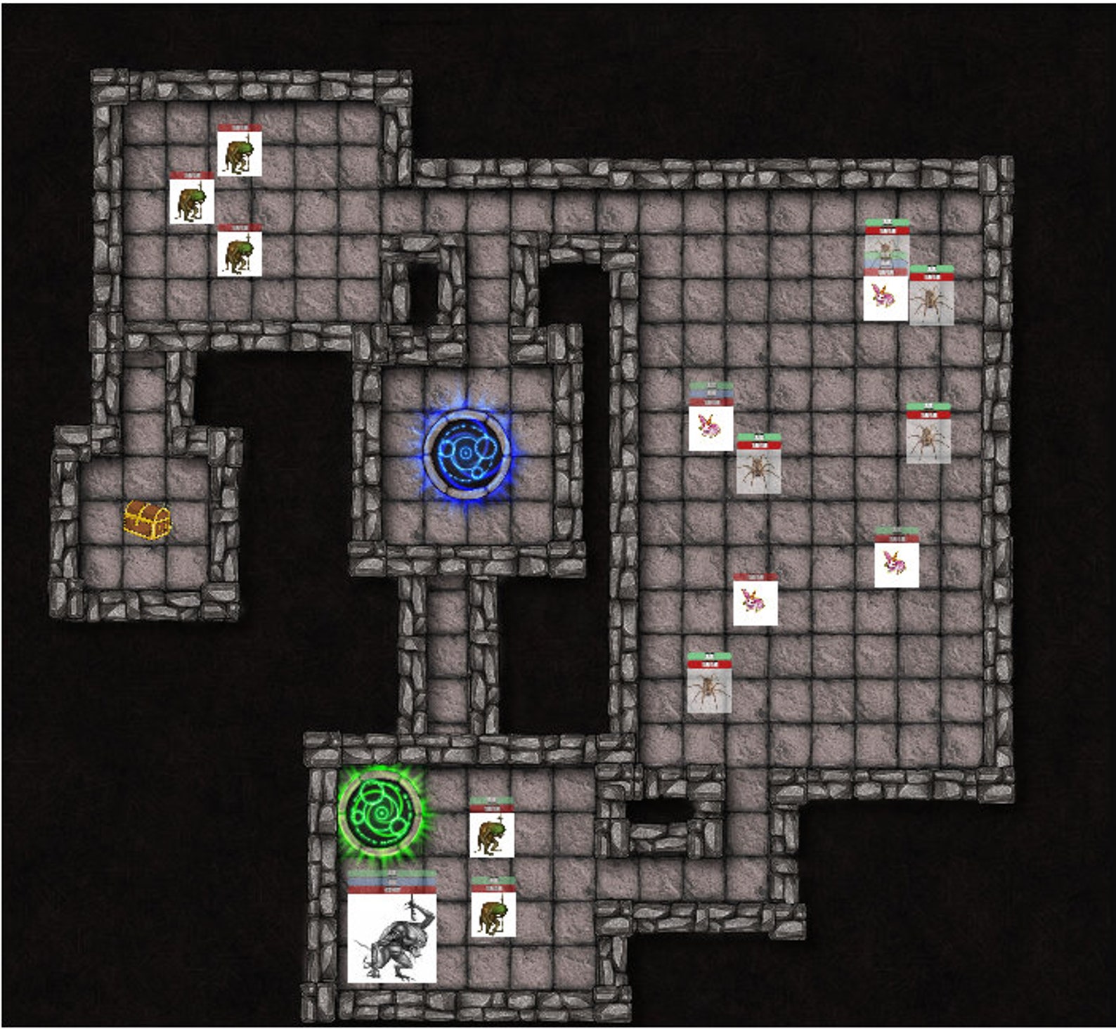 Dnd Dungeon for Roll20, D&D Battle Map, Dungeon Crawler, RPG Map, TTRPG ...