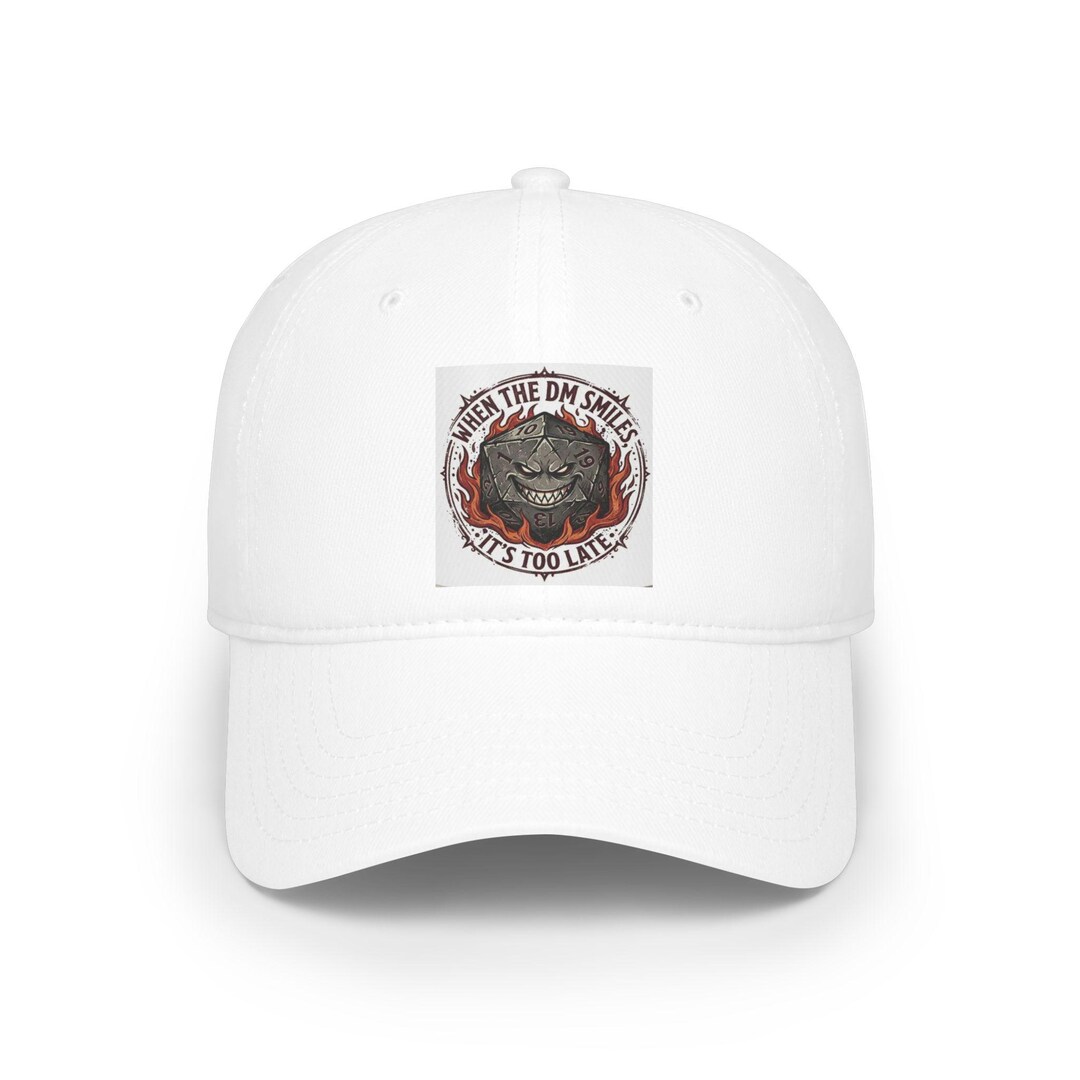 When the DM Smiles Cap | Dungeon Master RPG Hat, Spooky Skull Design - Etsy