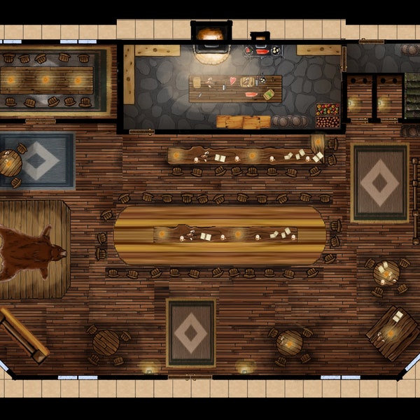 Tavern Battle Map - Etsy