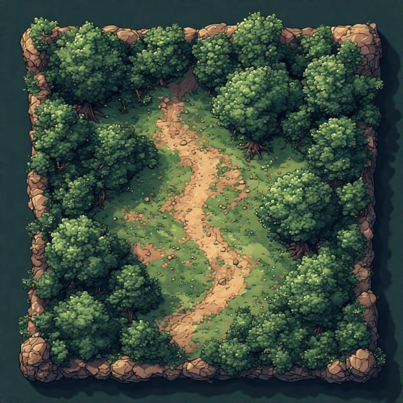 TTRPG Battlemap the Path - Etsy