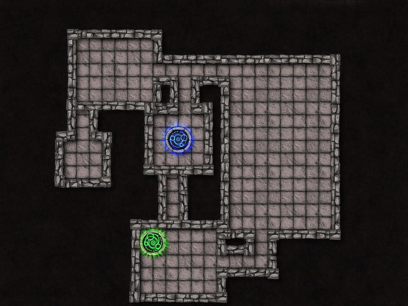 Dnd Dungeon for Roll20, D&D Battle Map, Dungeon Crawler, RPG Map, TTRPG ...