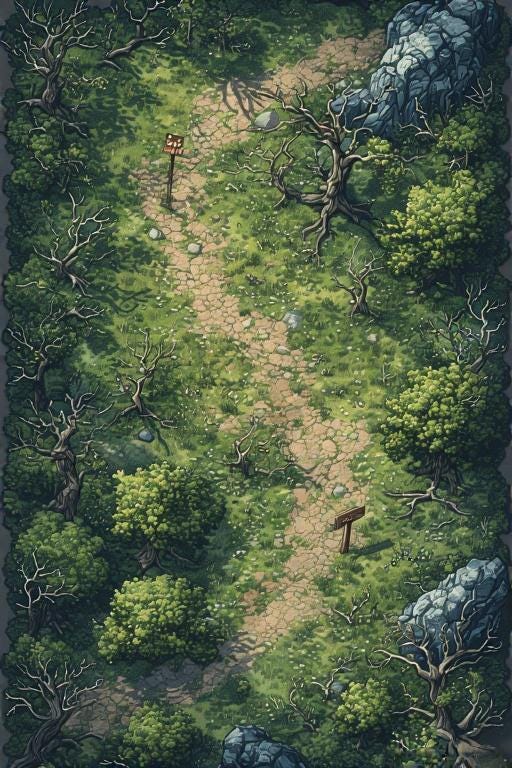 TTRPG Battle Map Forrest Path - Etsy