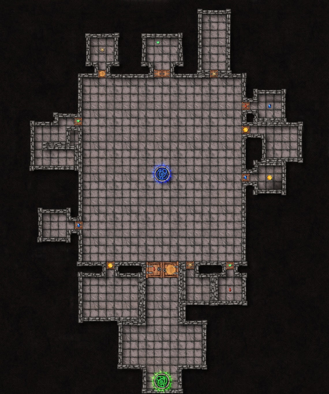 4K Roll20 Dungeon Floor Map, Dnd Battle Map, D&D Grid View for TTRPG ...