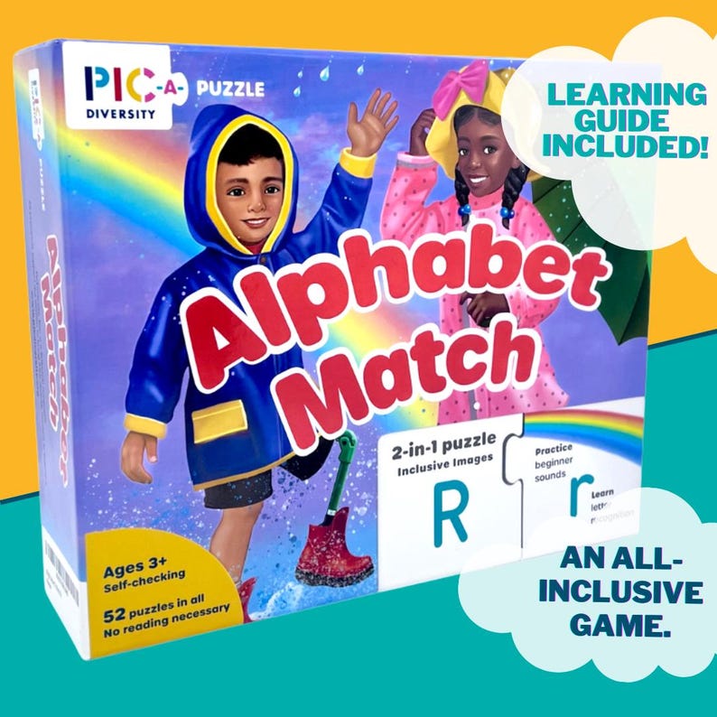 Alphabet Matching Game | Alphabet Puzzle | Beginning Sounds | Upper and ...