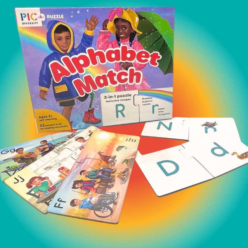 Alphabet Matching Game | Alphabet Puzzle | Beginning Sounds | Upper and ...