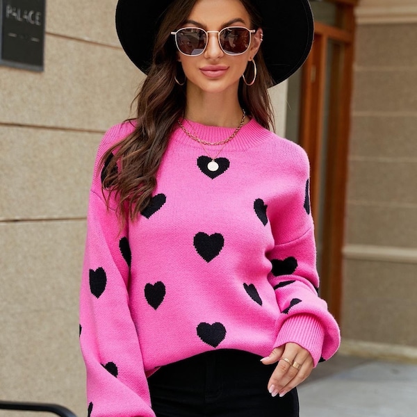 Heart Sweater - Etsy