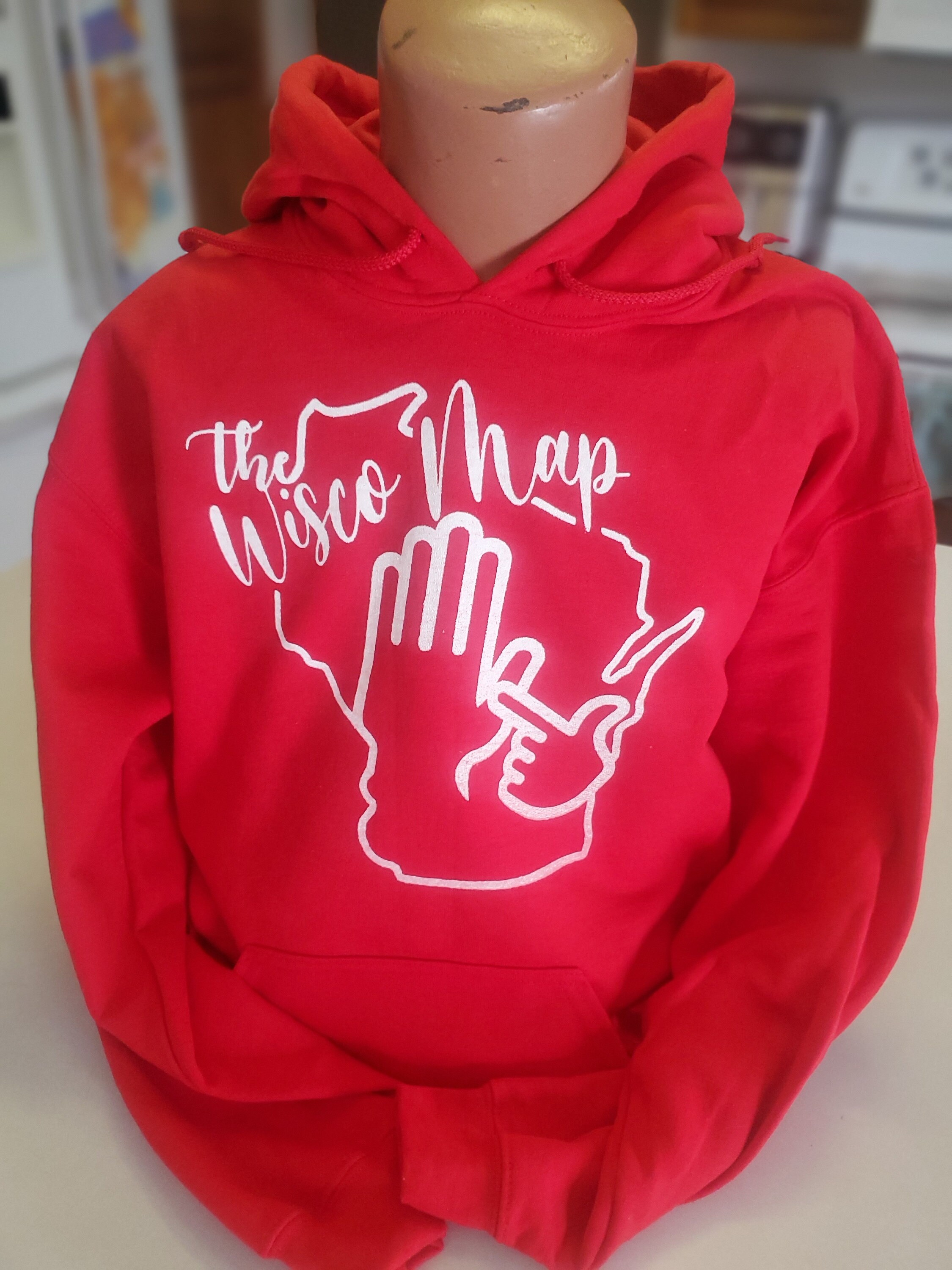 The Wisco Map Hoodie Shirt Portraying the Brand Which Shows How ...