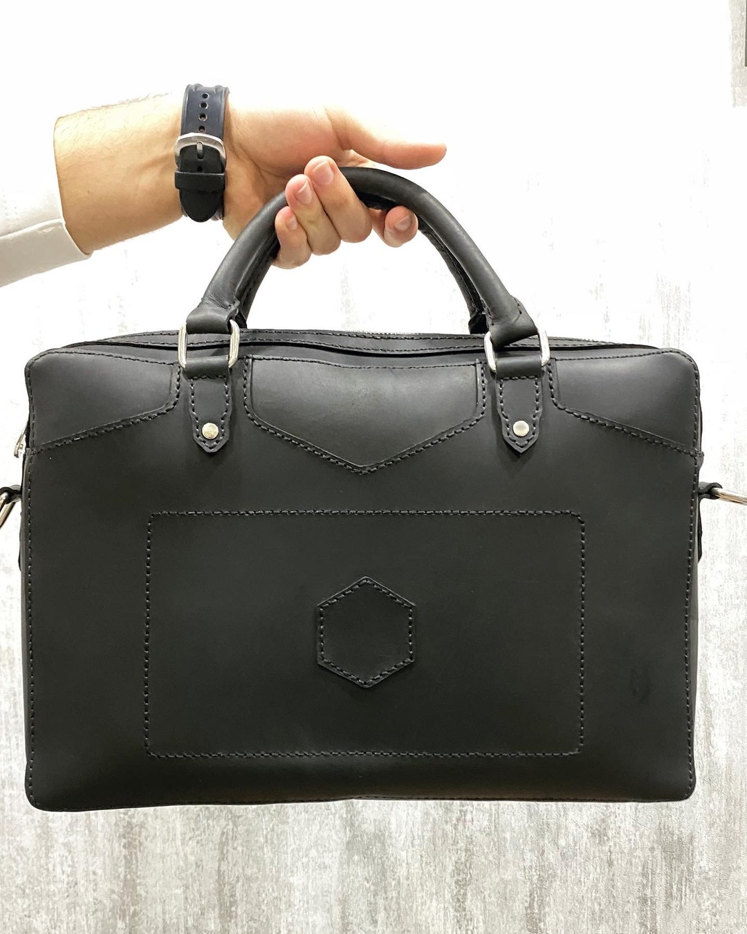 Leather Briefcase, Leather Bag, Handmade Bag, Lawyer Bag, Personalized ...