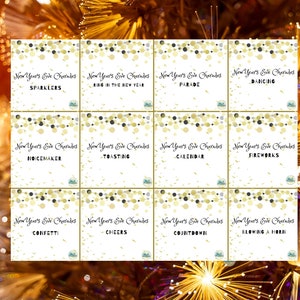NYE Charades New Years Eve Games printable Nye Activity party Games NYE ...