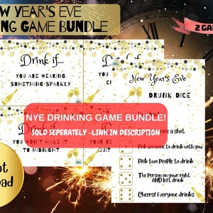 NYE 2023 Bucket List New Years Eve Gamesprintable Nye Activity Party ...