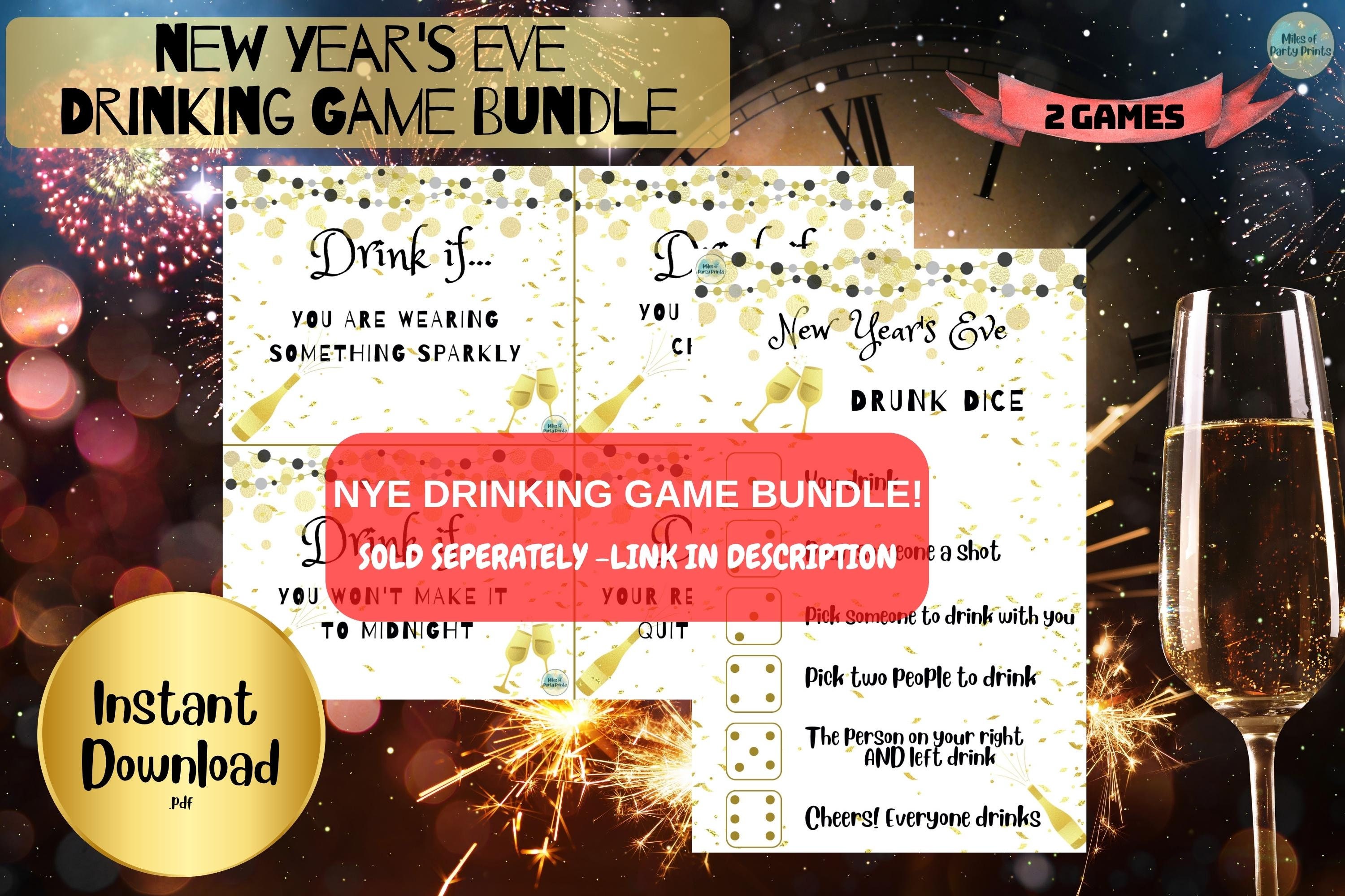 NYE 2023 Bucket List New Years Eve Gamesprintable Nye Activity Party ...
