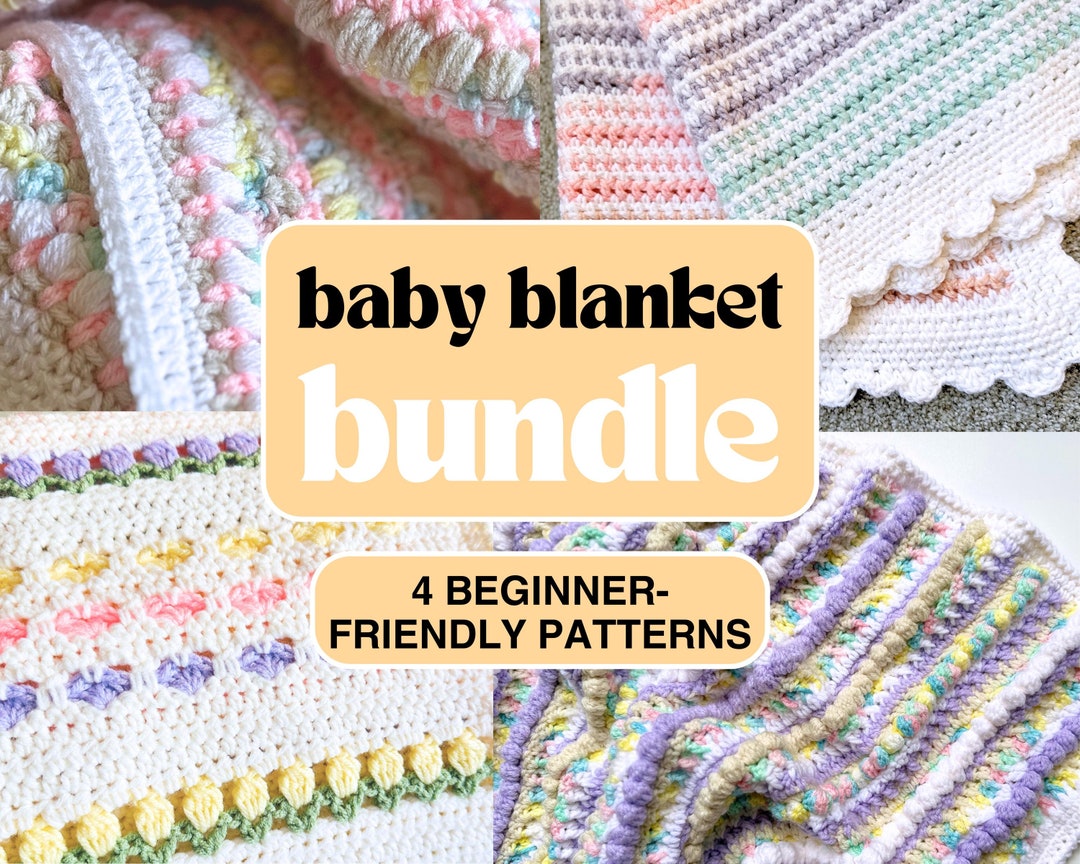 Baby Blanket Crochet Pattern BUNDLE! - Crochet Baby Blanket Pattern, Baby Afghan Blanket Pattern ...