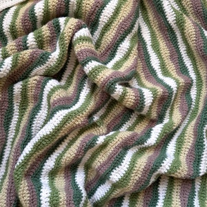 Modern Waves Crochet Blanket Pattern, Easy Crochet Blanket Tutorial ...