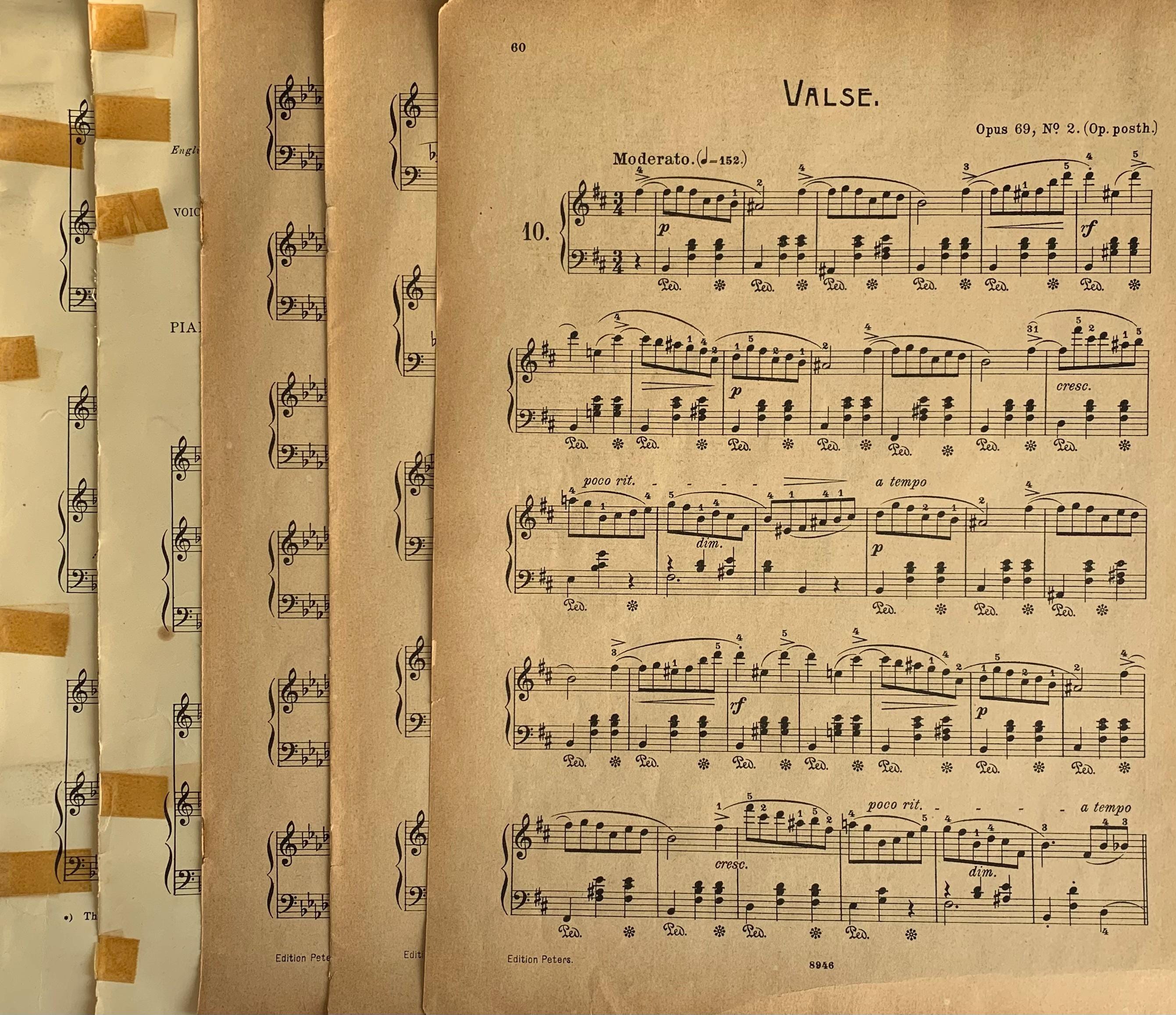 Vintage Sheet Music, Printable Music Pages, Junk Journal Ephemera ...
