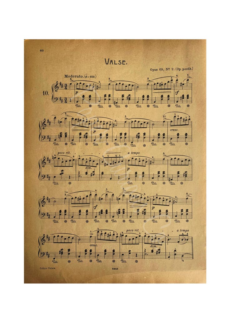 Vintage Sheet Music, Printable Music Pages, Junk Journal Ephemera ...