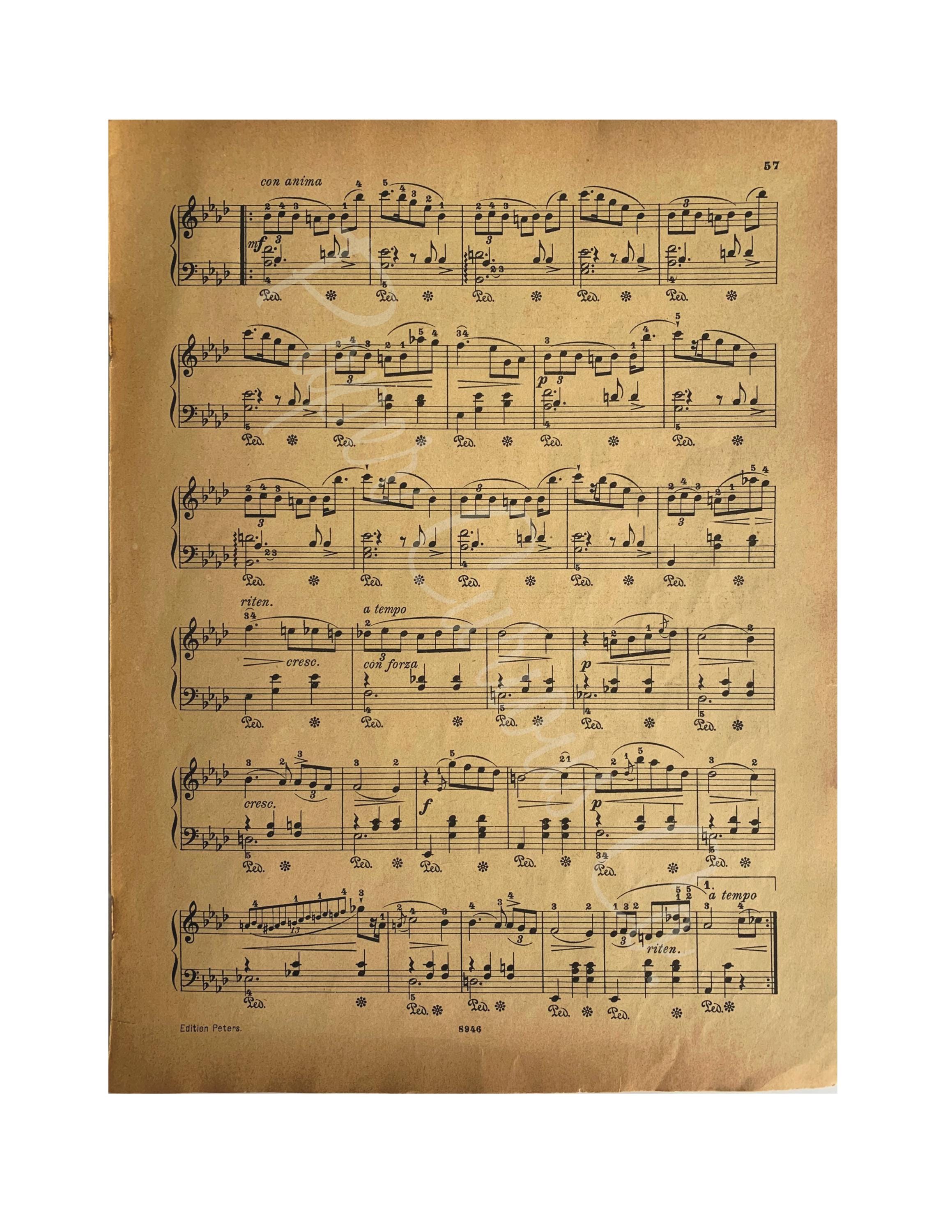 Vintage Sheet Music, Printable Music Pages, Junk Journal Ephemera ...