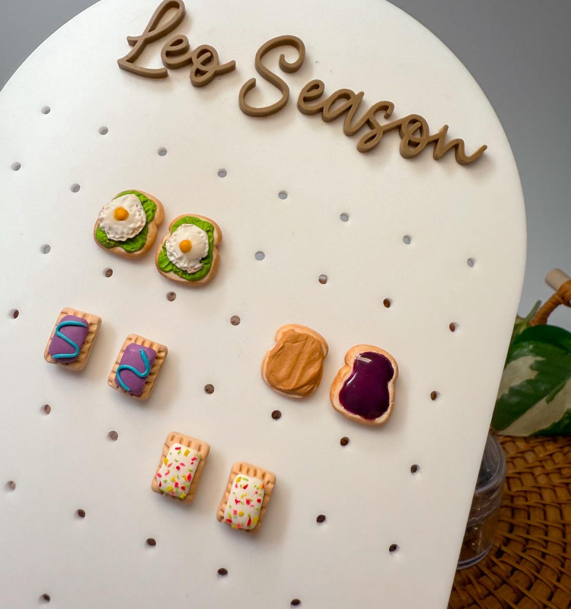Mini Food Stud Earrings | Avocado Toast Earrings | Poptart Earrings ...