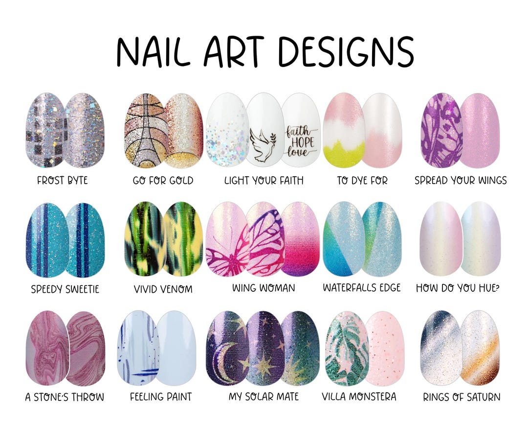 CS NAIL ART Designs Nail Strips * 100% Real Nail Polish * Made in the U ...