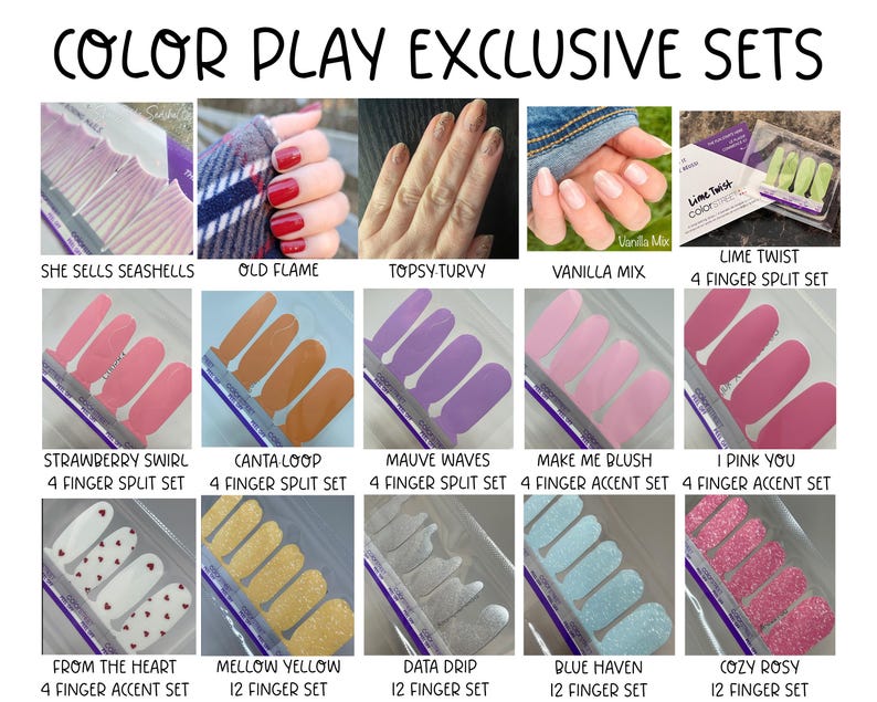 Color Street Color Play Subscription Box EXCLUSIVES * Nail Strips * 100 ...