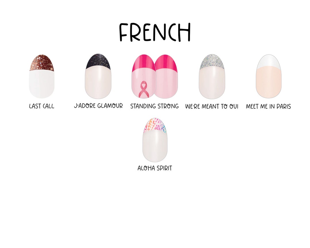 Color Street FRENCH Nail Strips 100% Real Nail Polish Made in the USA ...