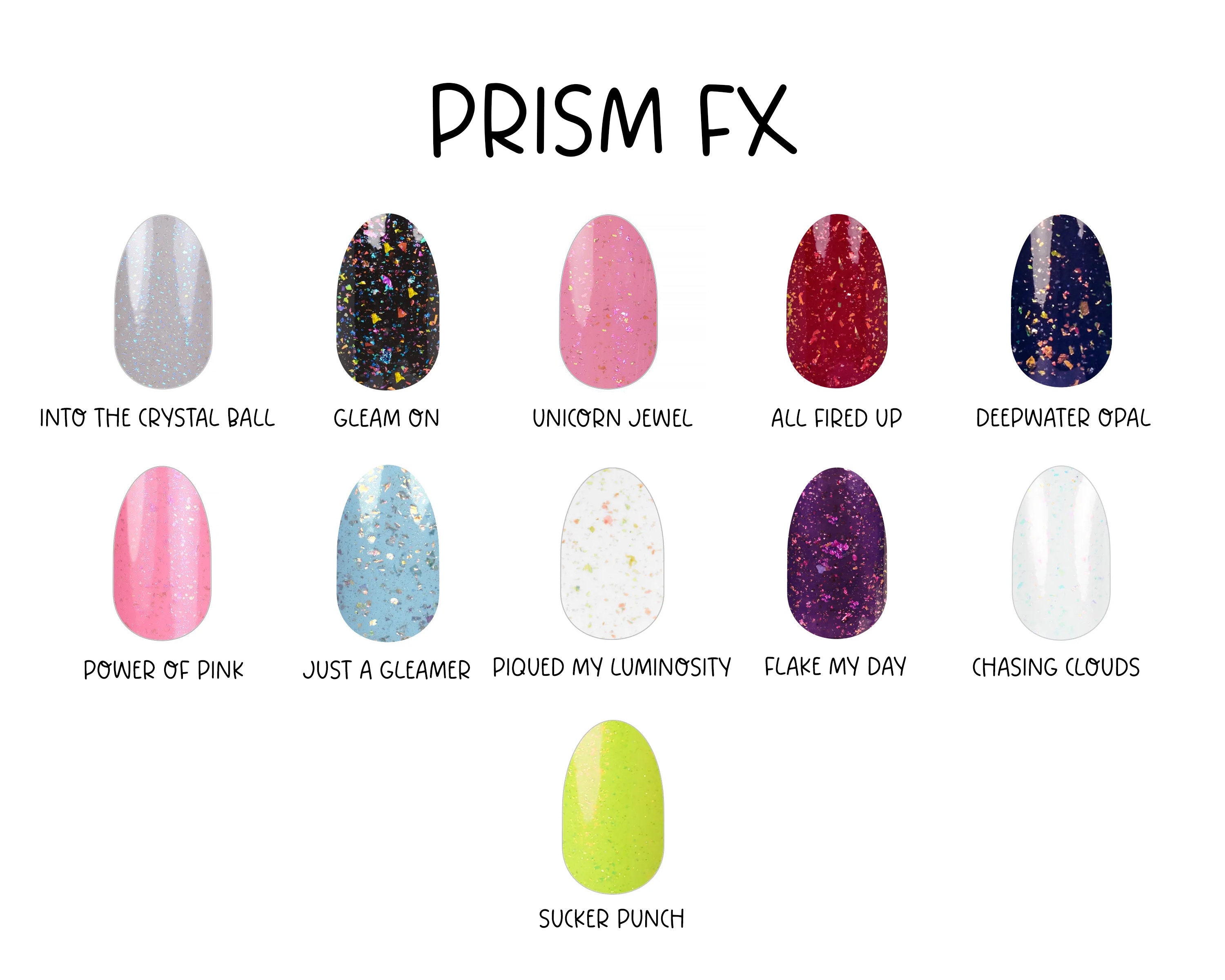 CS GLITTER Nail Strips 100% Real Nail Polish Made in the USA Tons of ...