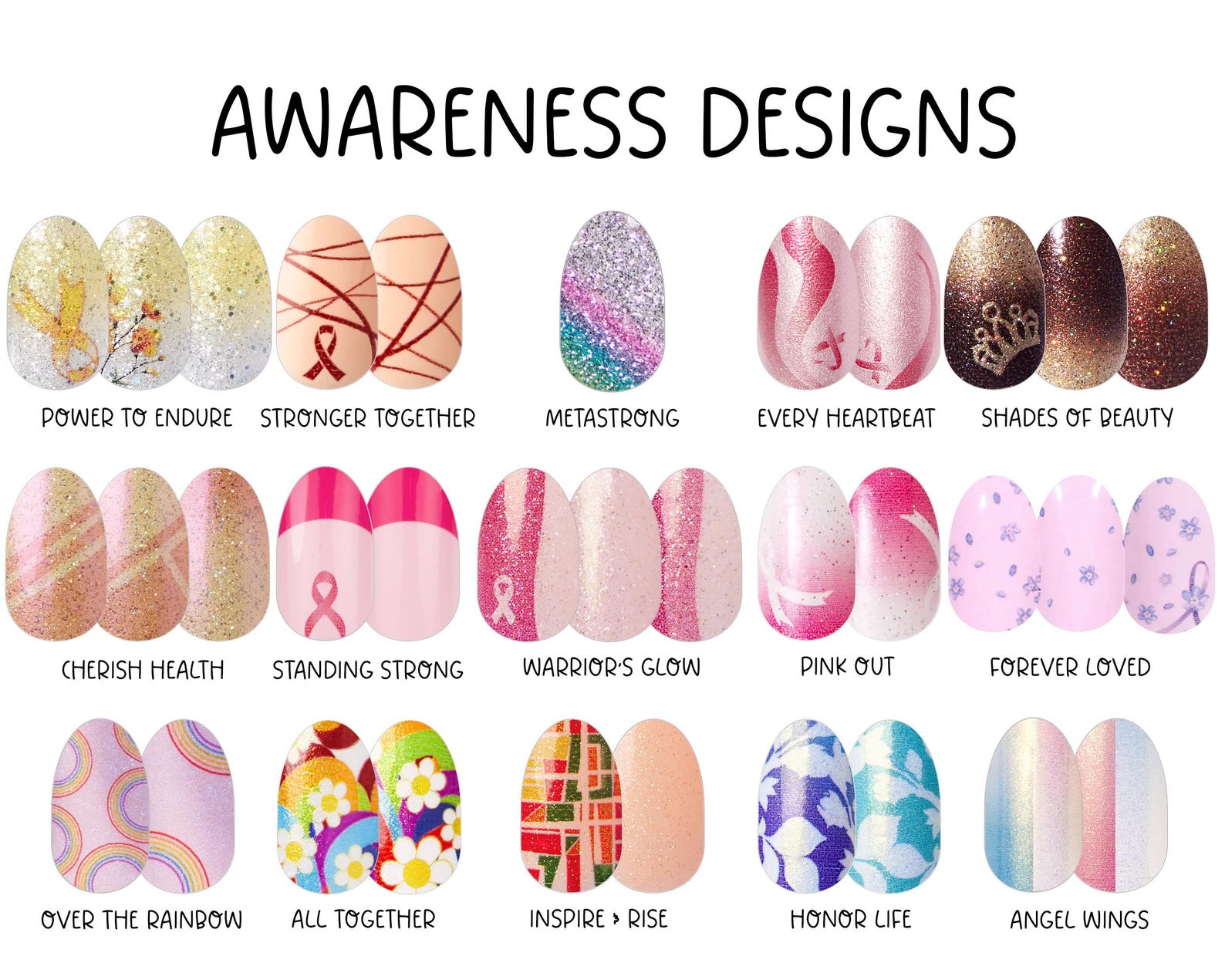 CS NAIL ART Designs Nail Strips * 100% Real Nail Polish * Made in the U ...