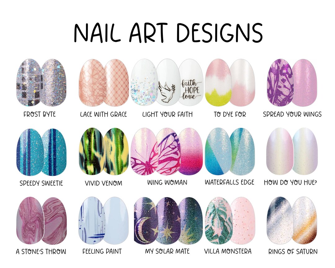 CS NAIL ART Designs Nail Strips * 100% Real Nail Polish * Made in the U ...