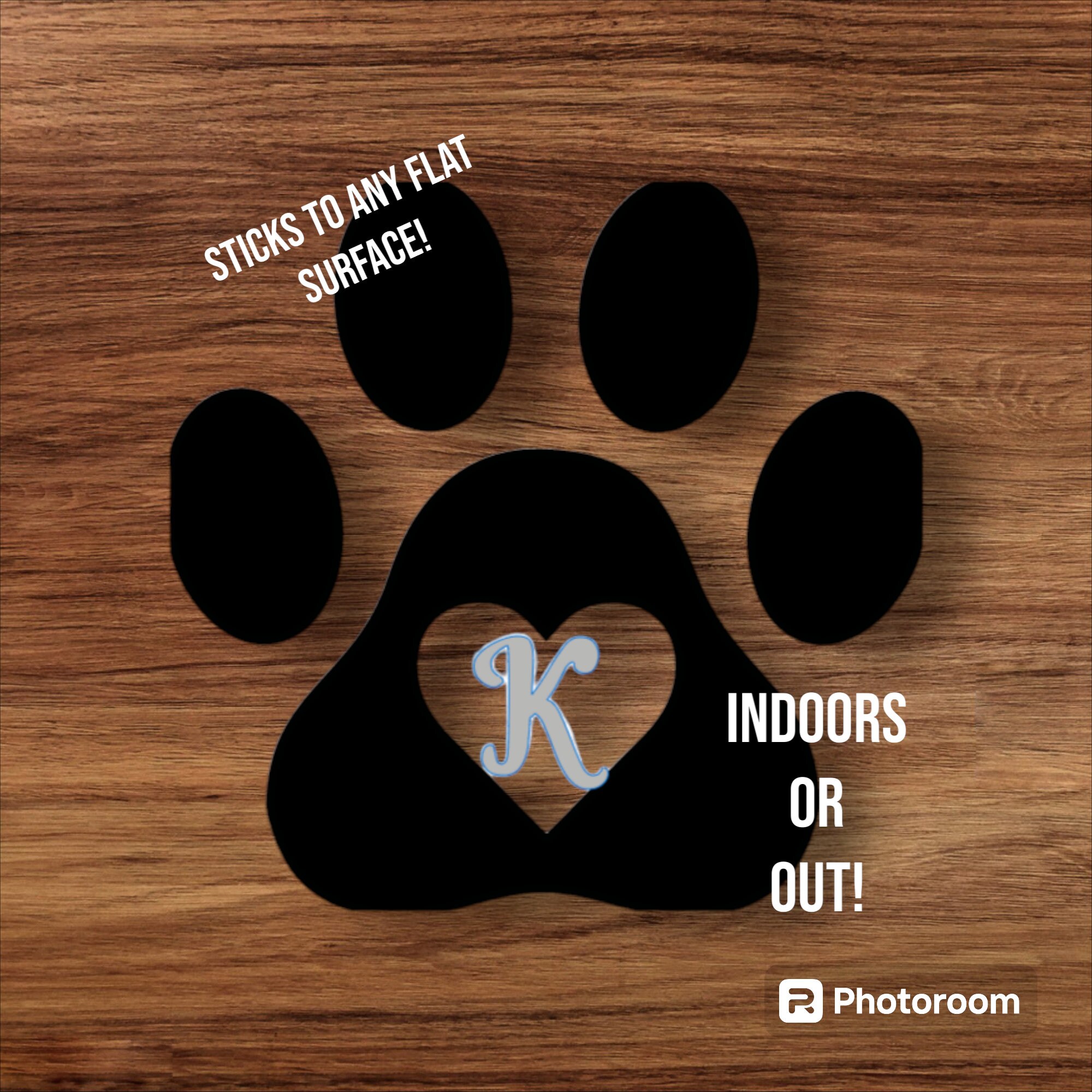 Personalized Paw Print Vinyl Decals for Indoor or Outdoor Use - Etsy