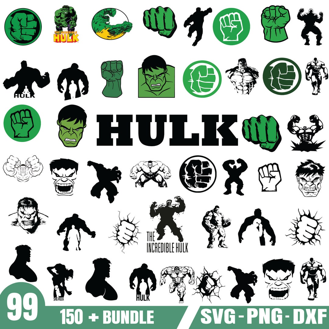 Hulk Svg Bundle- PNG-SVG-DXF - Etsy
