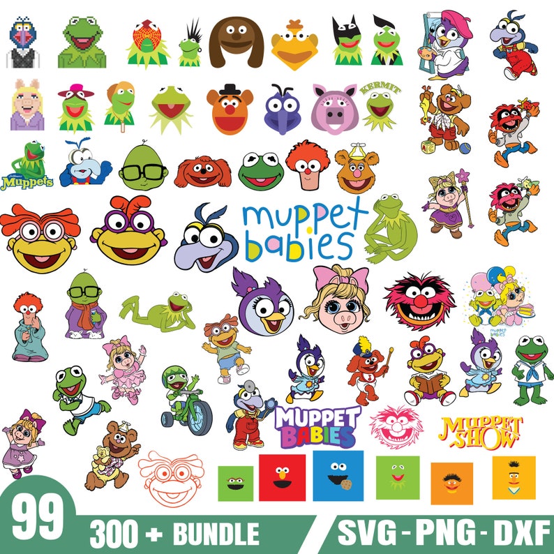 Muppets Svg Bundle- PNG-SVG-DXF - Etsy