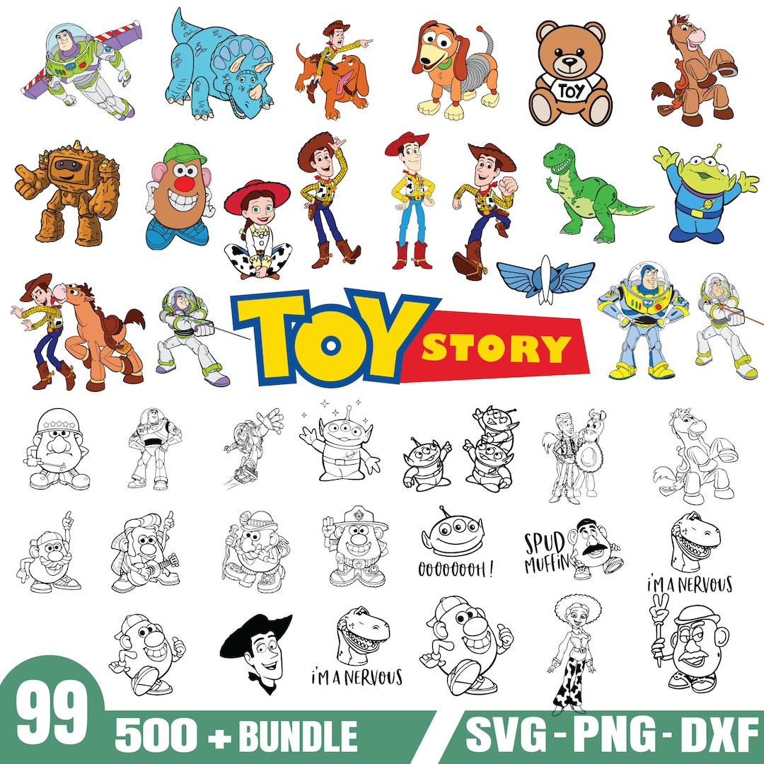 Toy Story Svg Bundle- PNG-SVG-DXF - Etsy