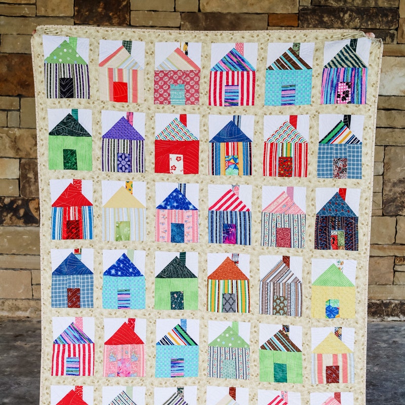 Tiny Houses Quilt Pattern - Etsy