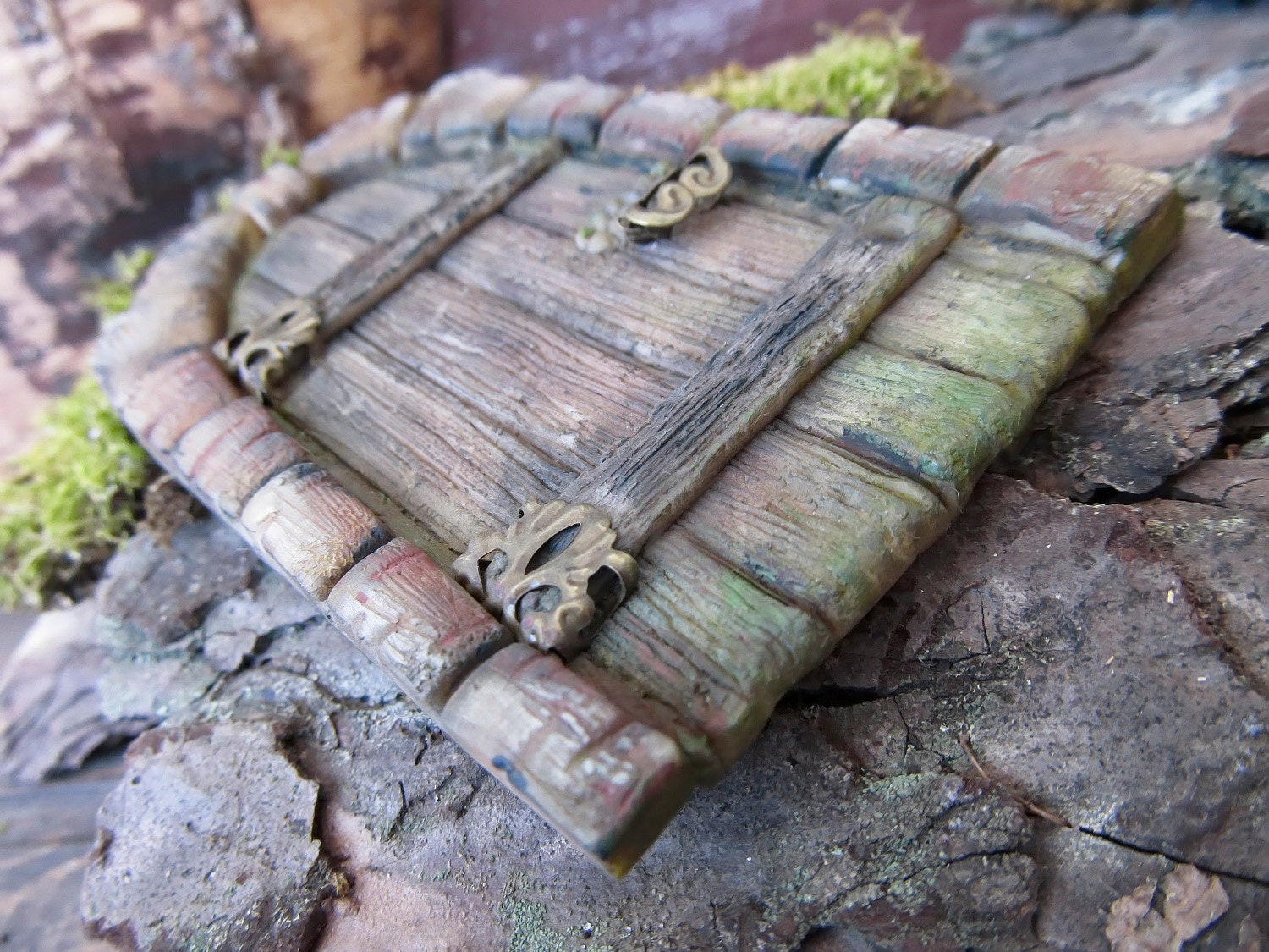 Rustic Fairy Door Mystical Fairy Door Miniature Door Fairy Garden Decor ...