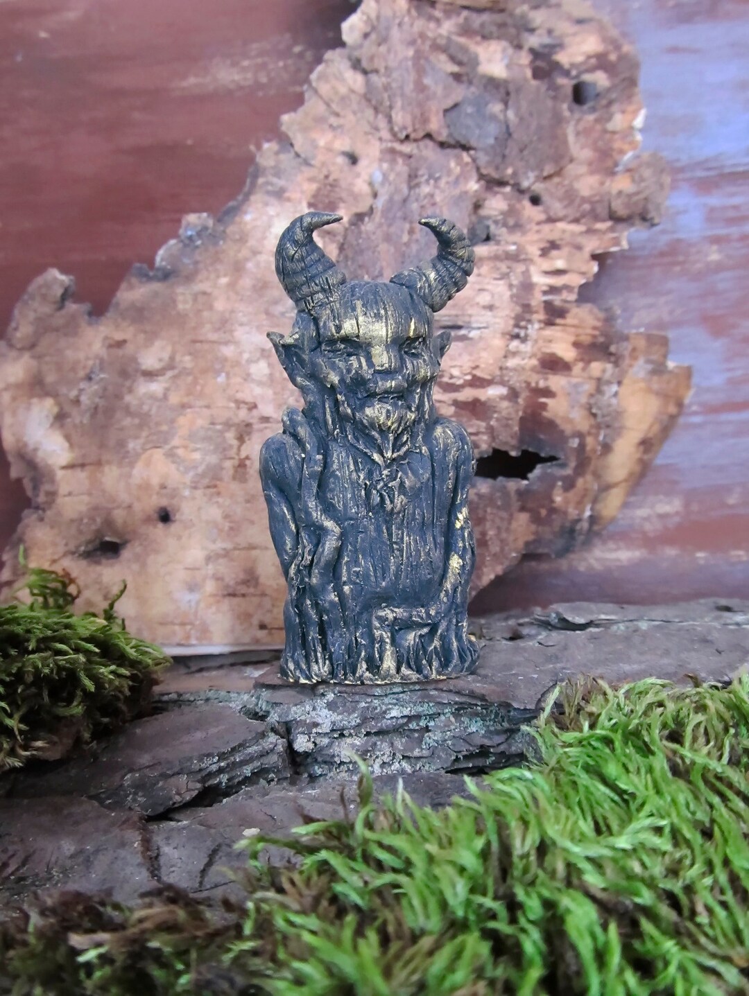 Pan God Statue Satyr Greek God Figurine Pan Forest Pagan God Figure God ...