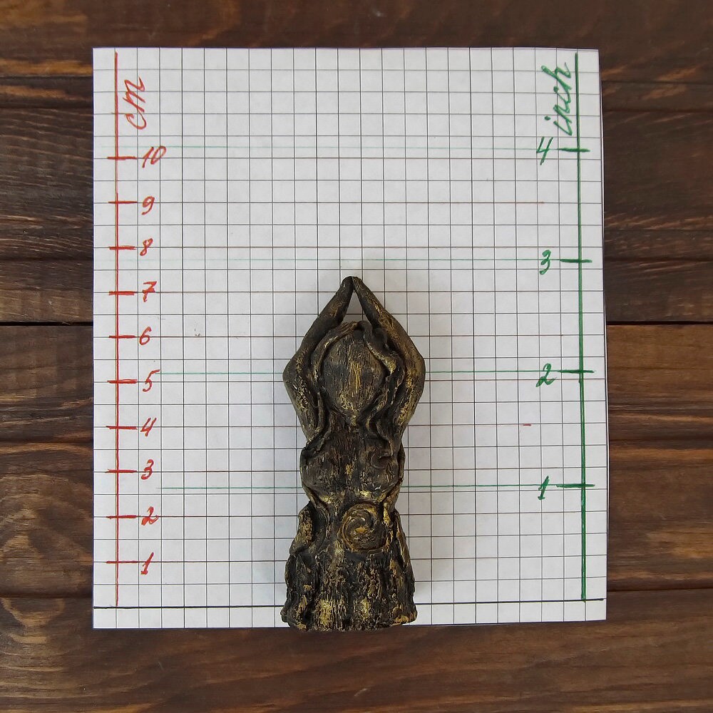 Set 2 Figurines Cernunnos Horned God Statue Mother Earth - Etsy