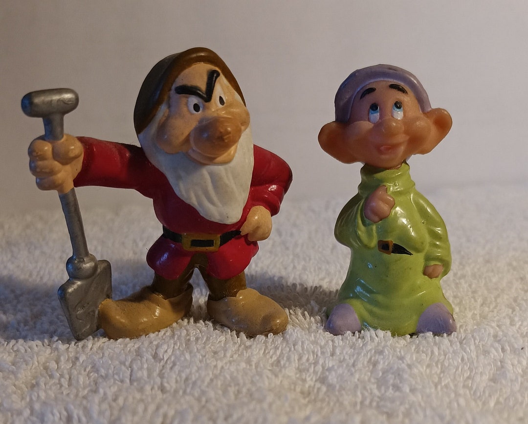 Miniature Disney Characters Dopey and Grumpy - Etsy