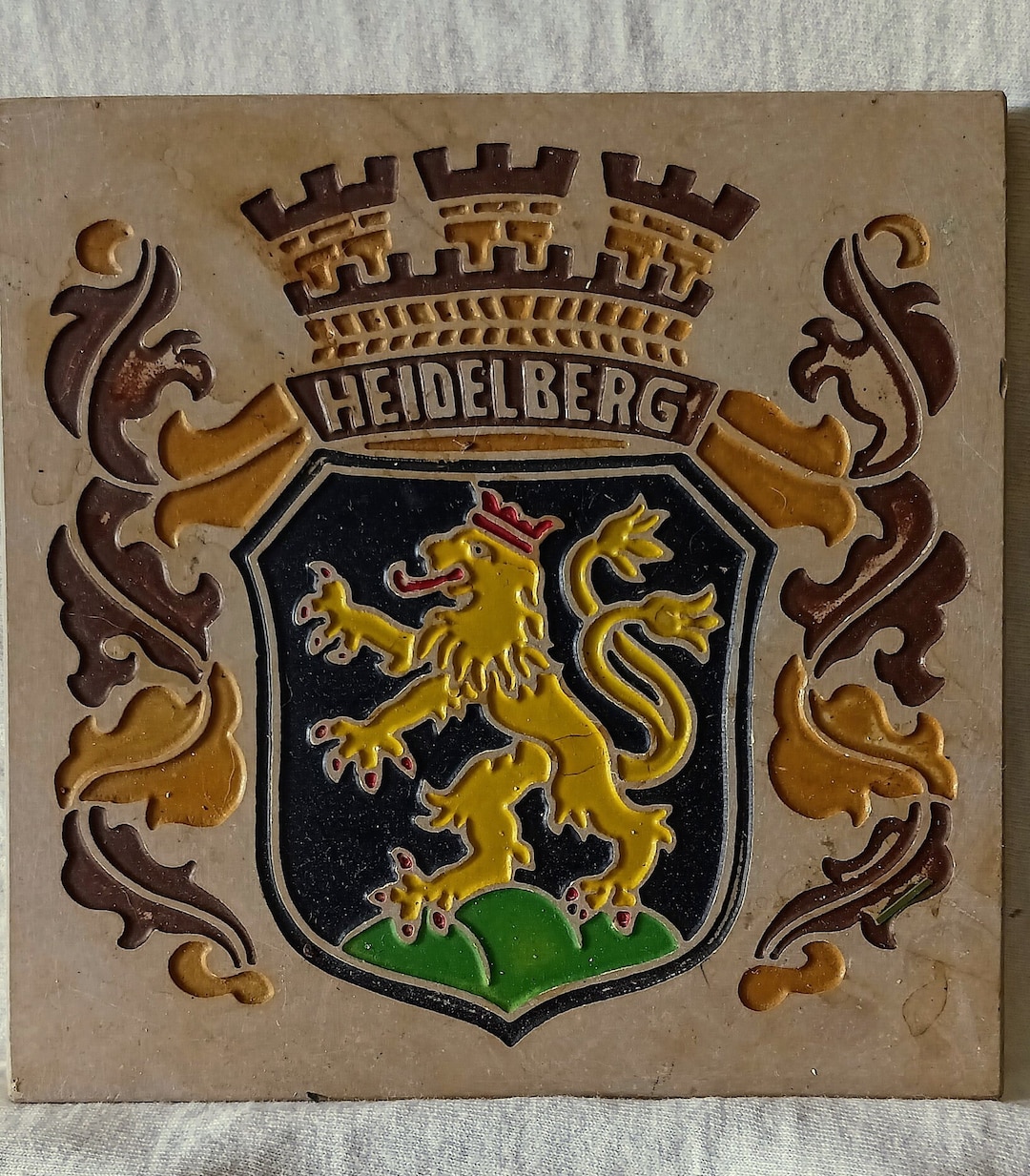 City of Heidelberg Coat of Arms Tile - Etsy