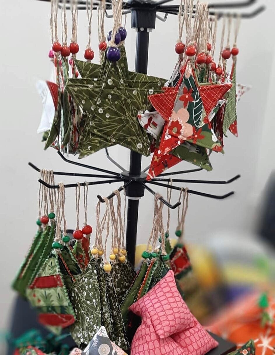 Christmas Star Decoration (set of 3) - Etsy