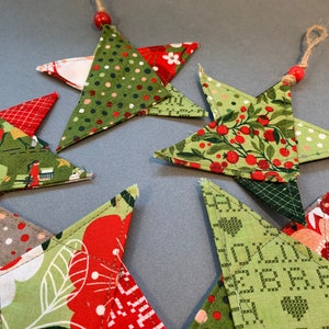 Christmas Star Decoration (set of 3) - Etsy