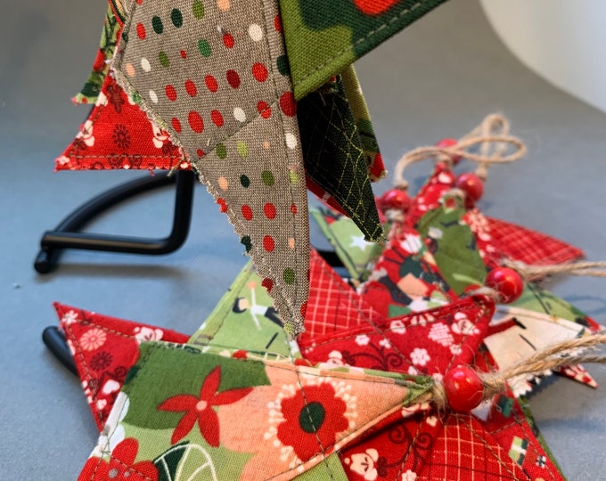 Christmas Star Decoration (set of 3) - Etsy