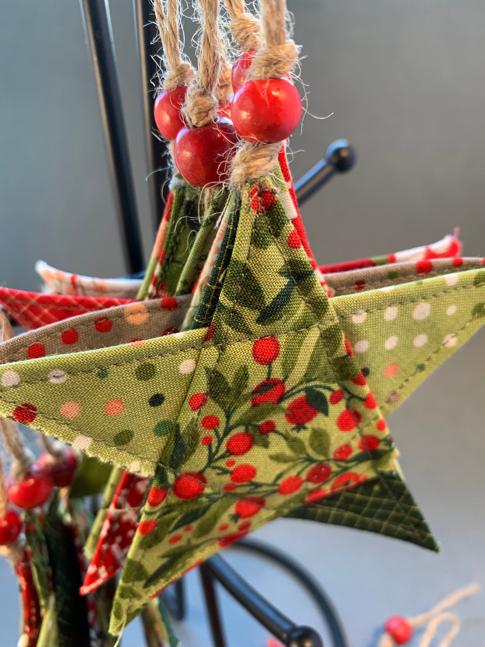 Christmas Star Decoration (set of 3) - Etsy