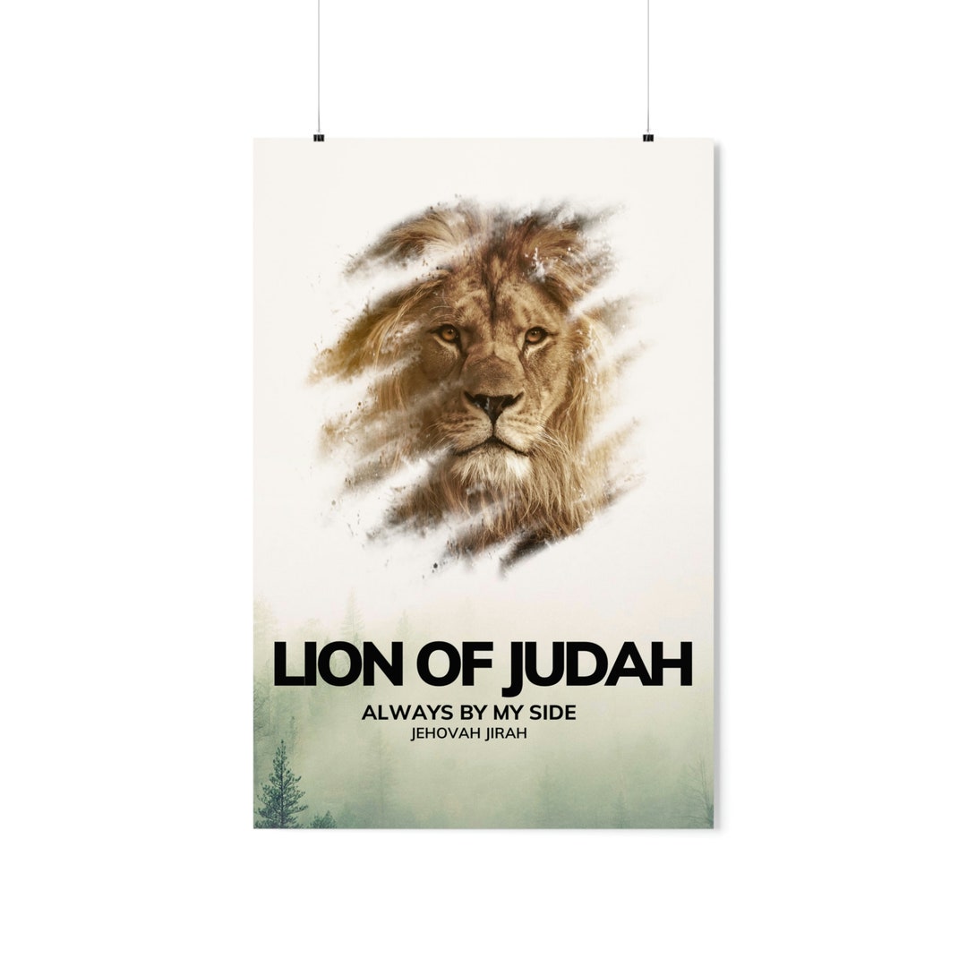 Lion Poster- Lion of Judah - Etsy