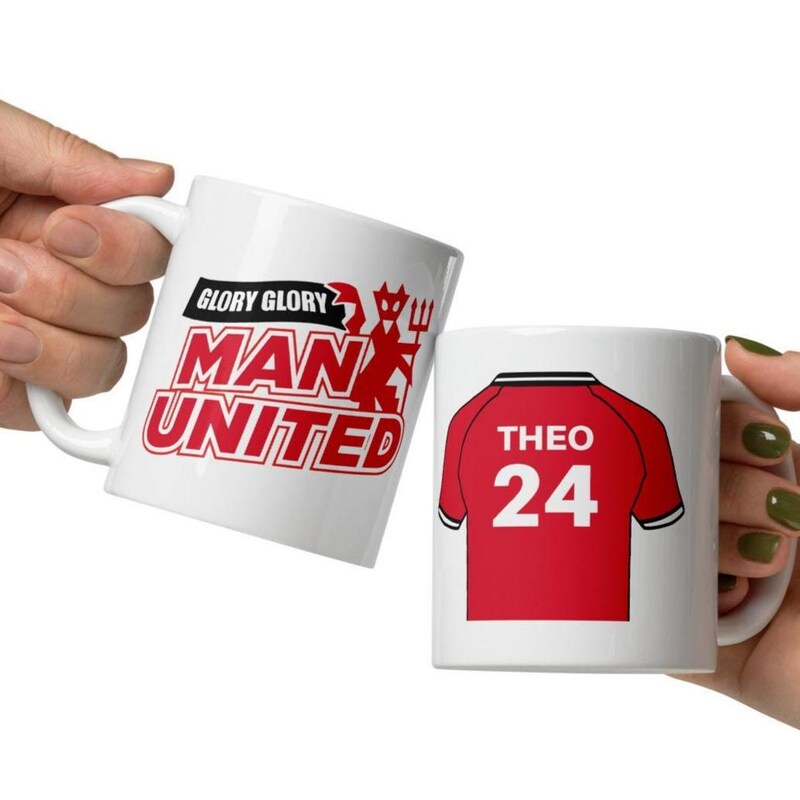 Manchester United Mug Personalised - Etsy UK