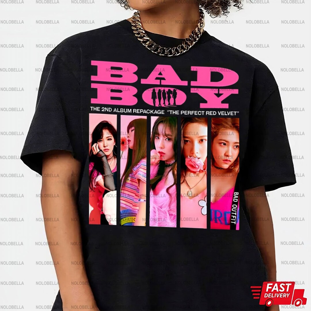 Red Velvet Bad Boy Shirt Red Velvet Kpop Kpop Merch Suga Rm - Etsy