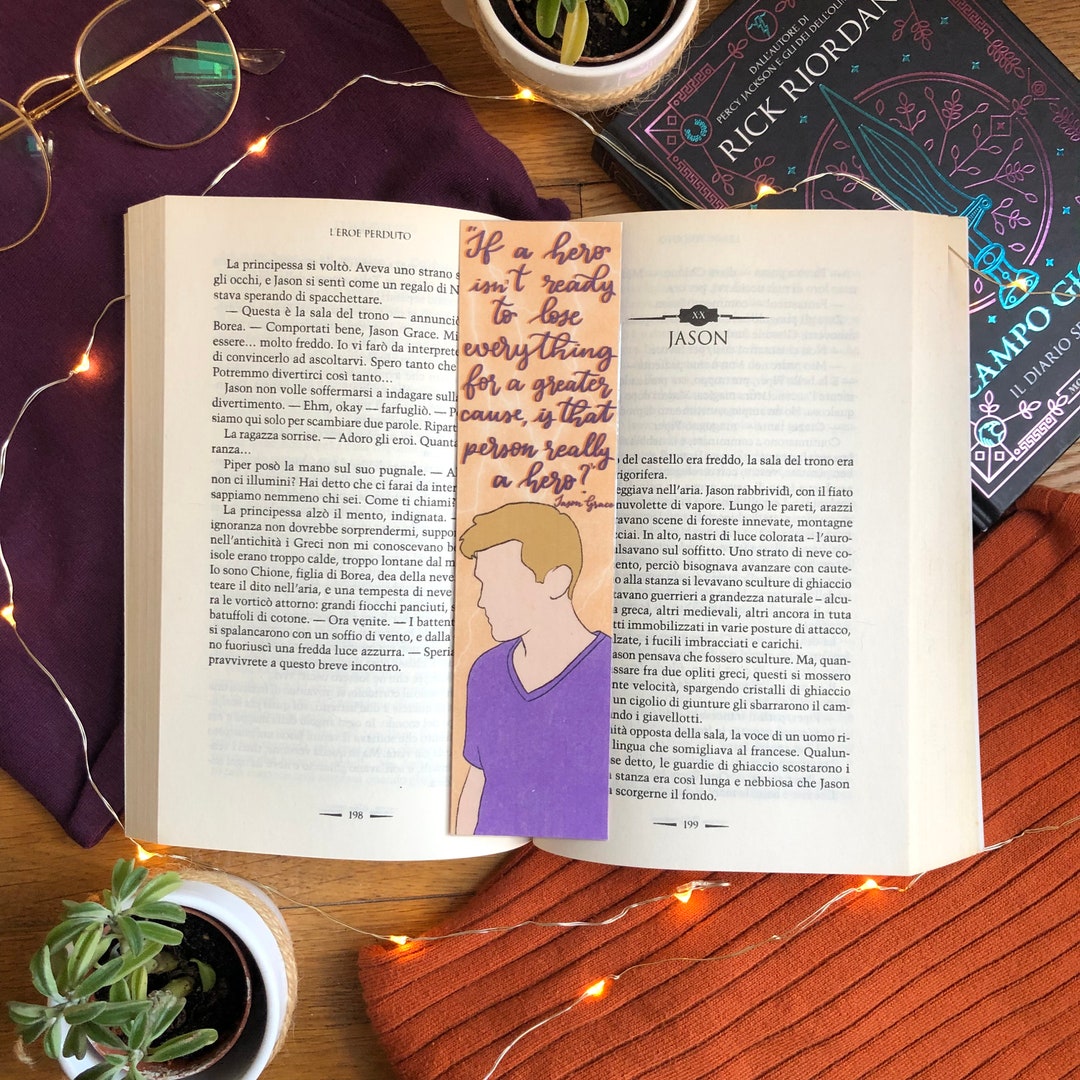 Jason Grace Bookmark, Percy Jackson Heroes of Olympus, Percy Jackson ...