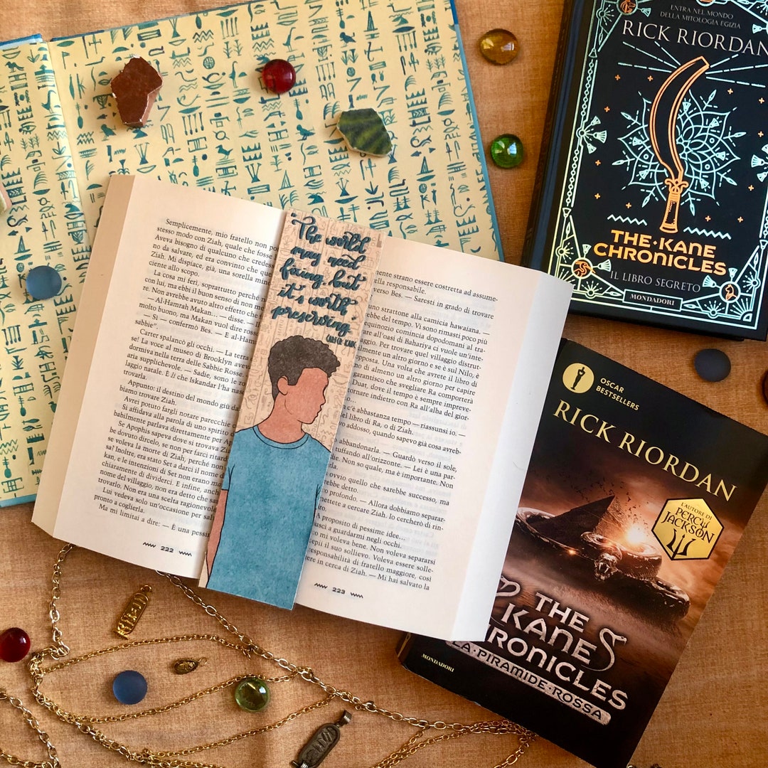 Carter Kane Bookmark Double Sided With Book Quote, the Kane Chronicles ...