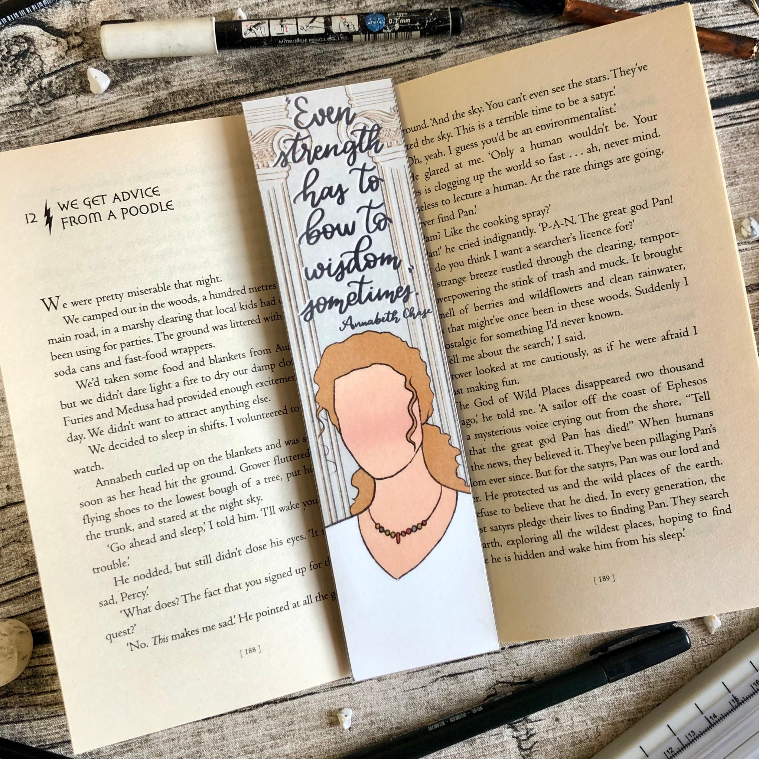 Annabeth Chase Bookmark Percy Jackson - Etsy