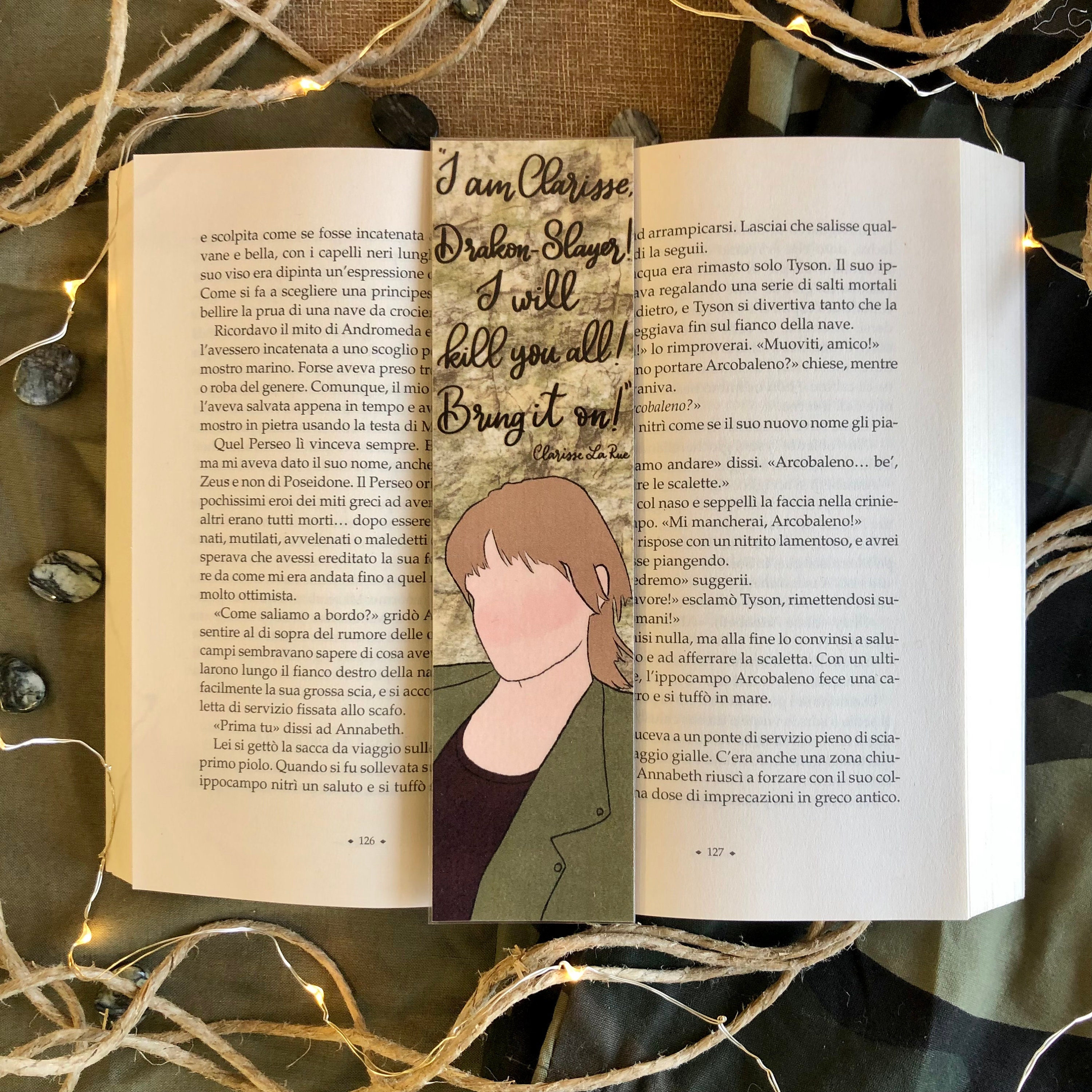 Clarisse La Rue Bookmark Percy Jackson - Etsy